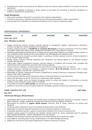 CV SUMIT SHUKLA. | DOC