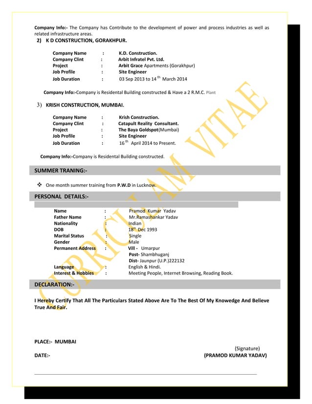 Pramod CV New | PDF