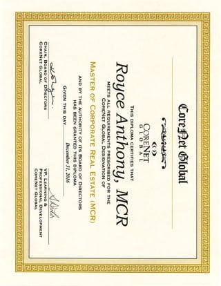 MCR certificate | PDF