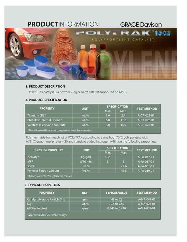 POLYTRAK 8502 PI Sheet | PDF