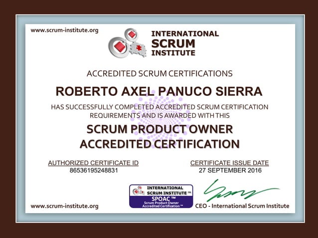 Scrum Product Owner Cert. | PDF