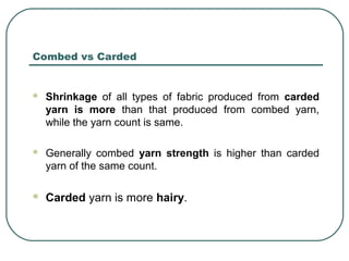 Yarn Quality part 1 | PPT