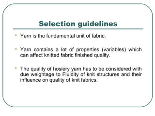 Yarn Quality part 1 | PPT