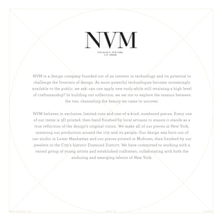 NVM DESIGN lookbook 001 | PDF