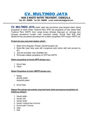 CV.MULTINDO JAYA RENDI | DOCX
