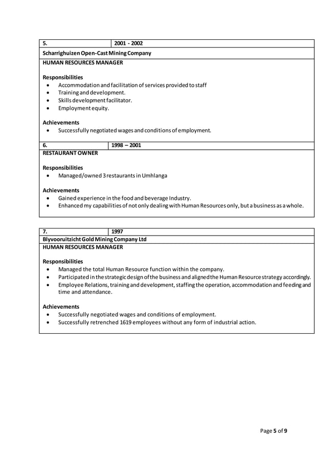 Colin Goodwin C.V. April 2016