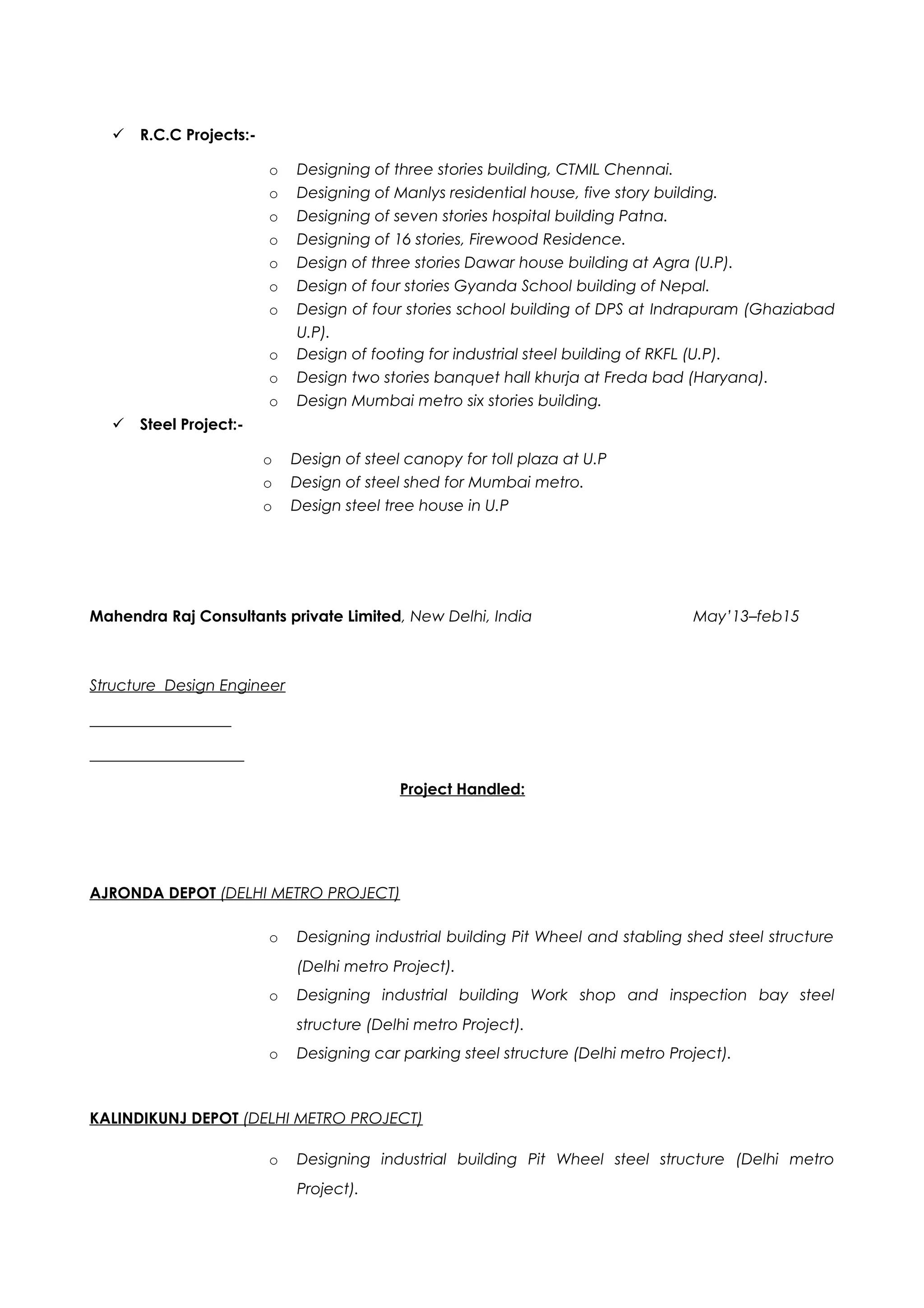 Resume vikas kamboj | DOC