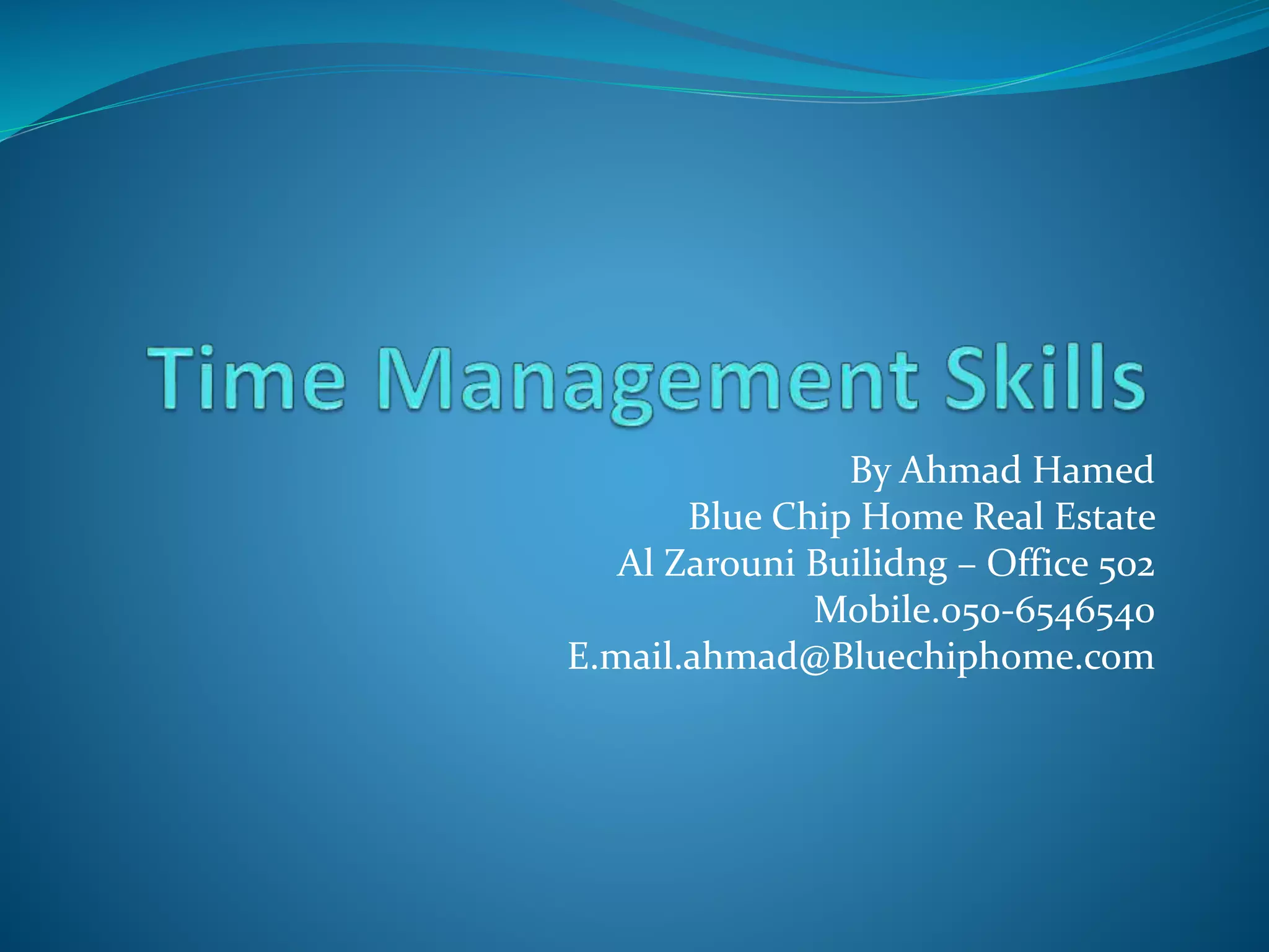 Time Management Skills | PPT