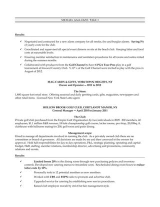 Michael Galluzzo Resume | DOC