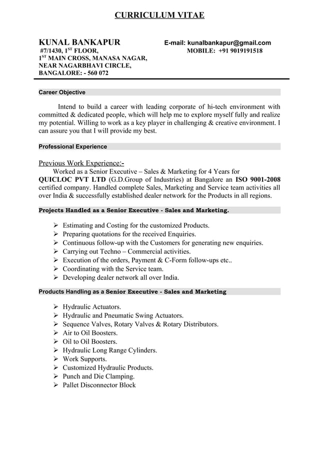 KUNAL_Resume | PDF