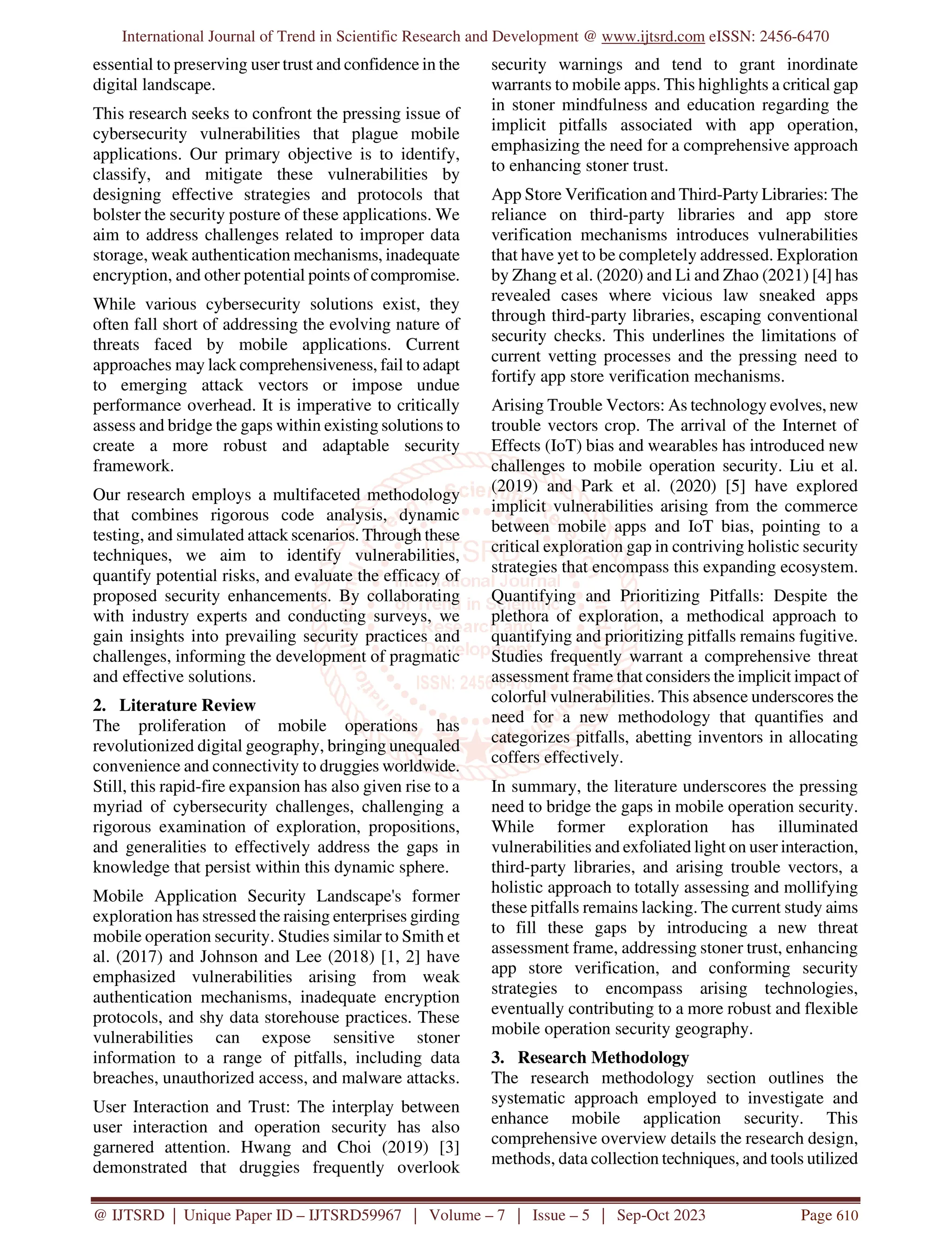 Enhancing Cybersecurity for Mobile Applications A Comprehensive ...