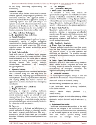 Enhancing Cybersecurity for Mobile Applications A Comprehensive ...