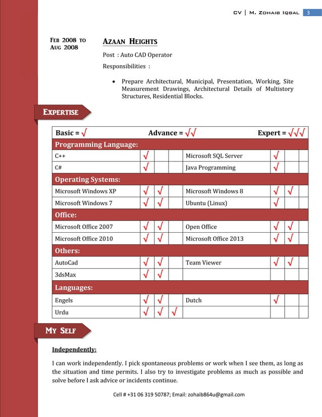 Zohaib-CV | PDF | Business Accounting & Finance | Business