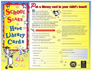 School Stars Library Card Campaign | PDF