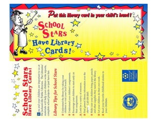 School Stars Library Card Campaign | PDF