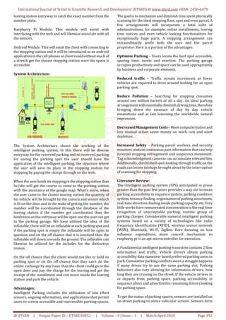 Intelligent Parking System | PDF