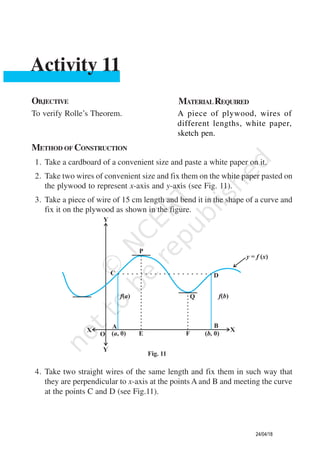 ACTIVITY of mathematics class 12th | PDF