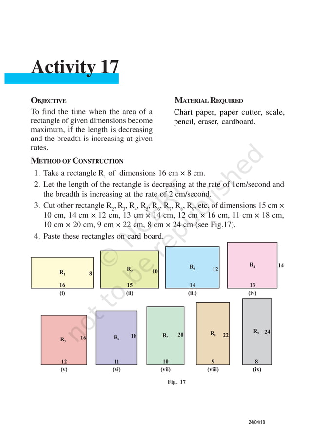 ACTIVITY of mathematics class 12th | PDF