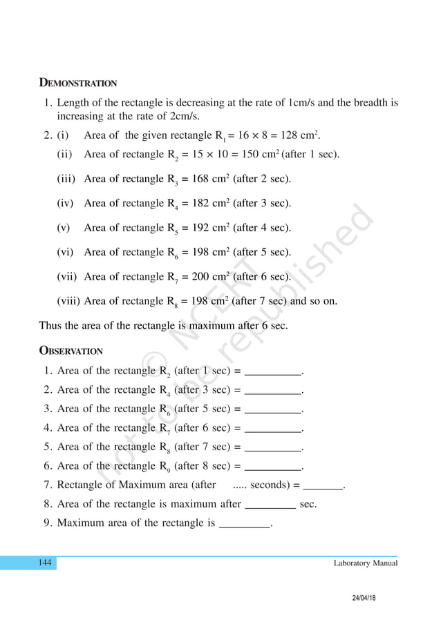 ACTIVITY of mathematics class 12th | PDF