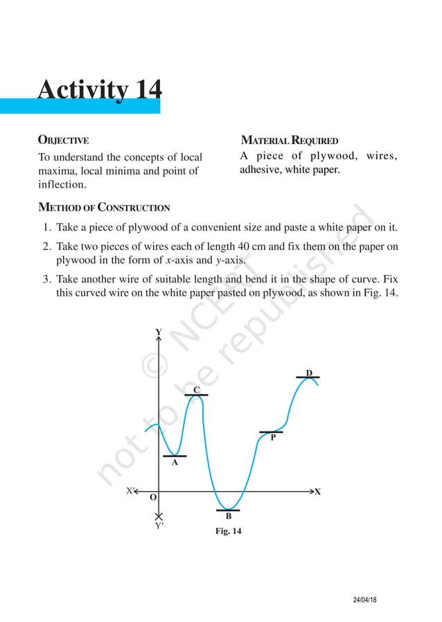 ACTIVITY of mathematics class 12th | PDF