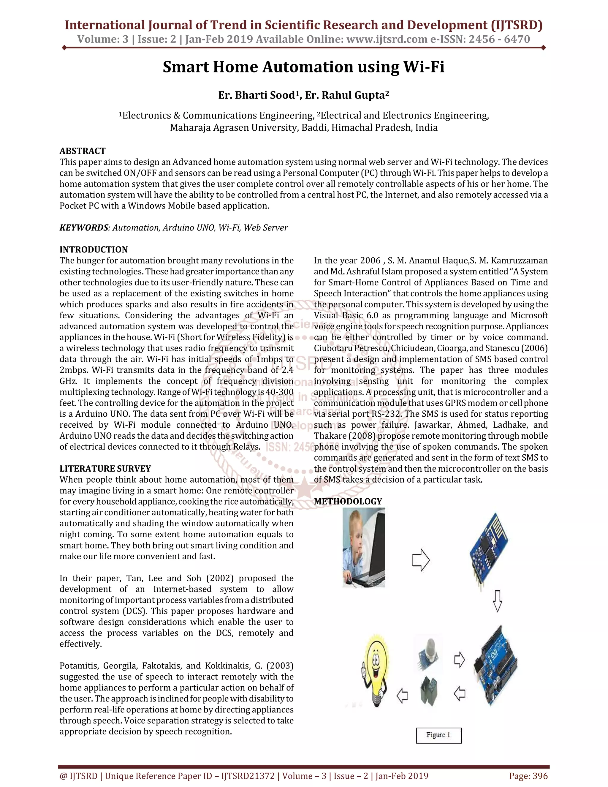 Smart Home Automation using Wi-Fi | PDF | Home & Garden