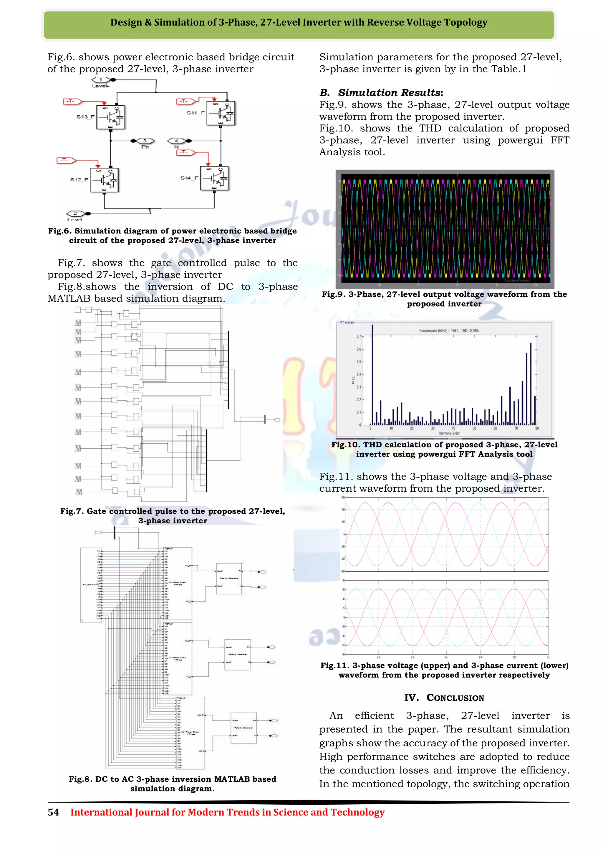 Design & Simulation of 3-Phase, 27-Level Inverter with Reverse Voltage Topology | PDF | Internet ...
