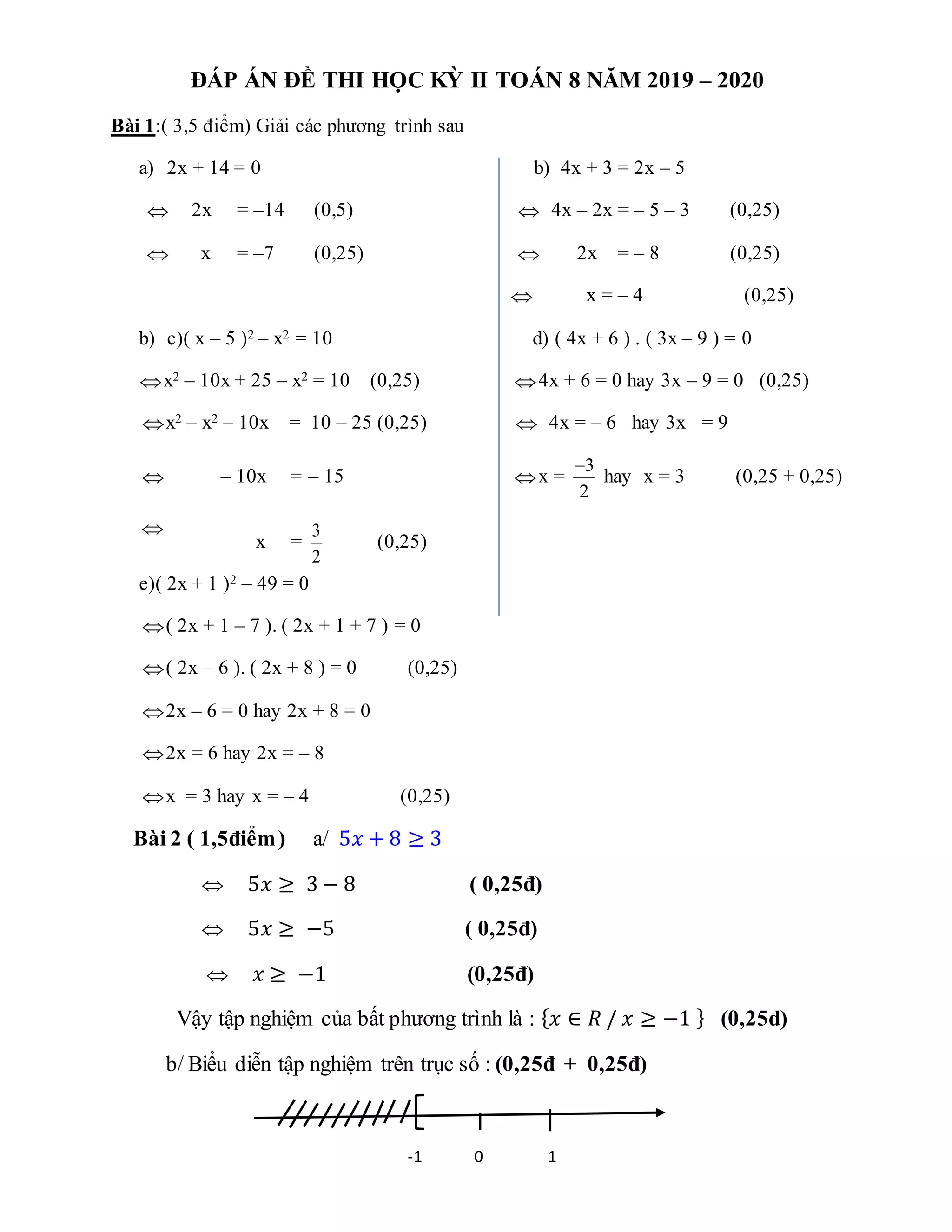 Đề Thi HK2 Toán 8 - THCS Nguyễn Hồng Đào | DOCX