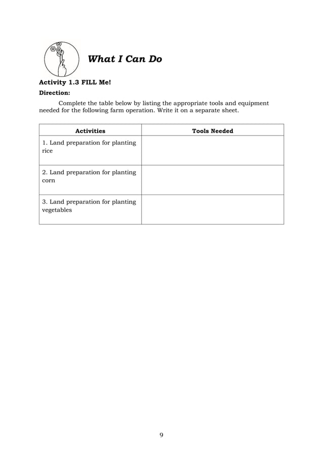 7_8. TLE Agricultural Crop Production Quarter 1 Module 1_ Farm Tools, Equipments and Preventive ...