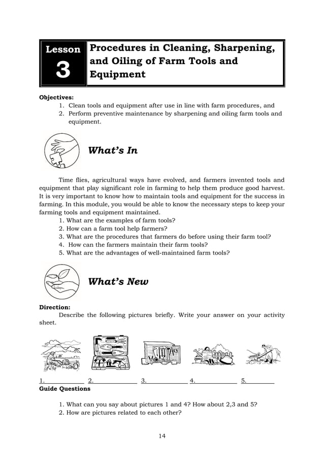 7_8. TLE Agricultural Crop Production Quarter 1 Module 1_ Farm Tools ...