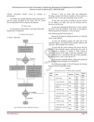 Design, Develop and Implement an Efficient Polynomial Divider | PDF