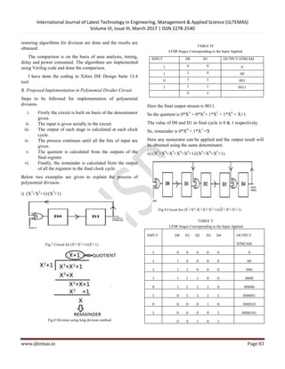 Design, Develop and Implement an Efficient Polynomial Divider | PDF | Computing | Technology ...