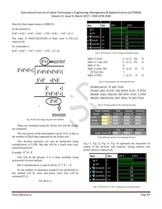 Design, Develop and Implement an Efficient Polynomial Divider | PDF | Computing | Technology ...