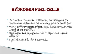 Hyderogen Car and its properties and uses | PPT