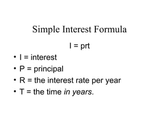 7.8 Simple and Compound Interest | PPT