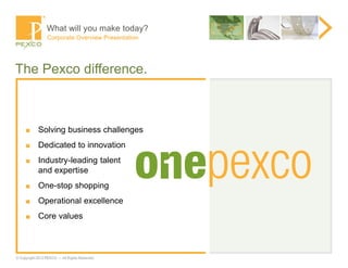 Pexco Corporate PPT_2016_Business Overview | PPTX