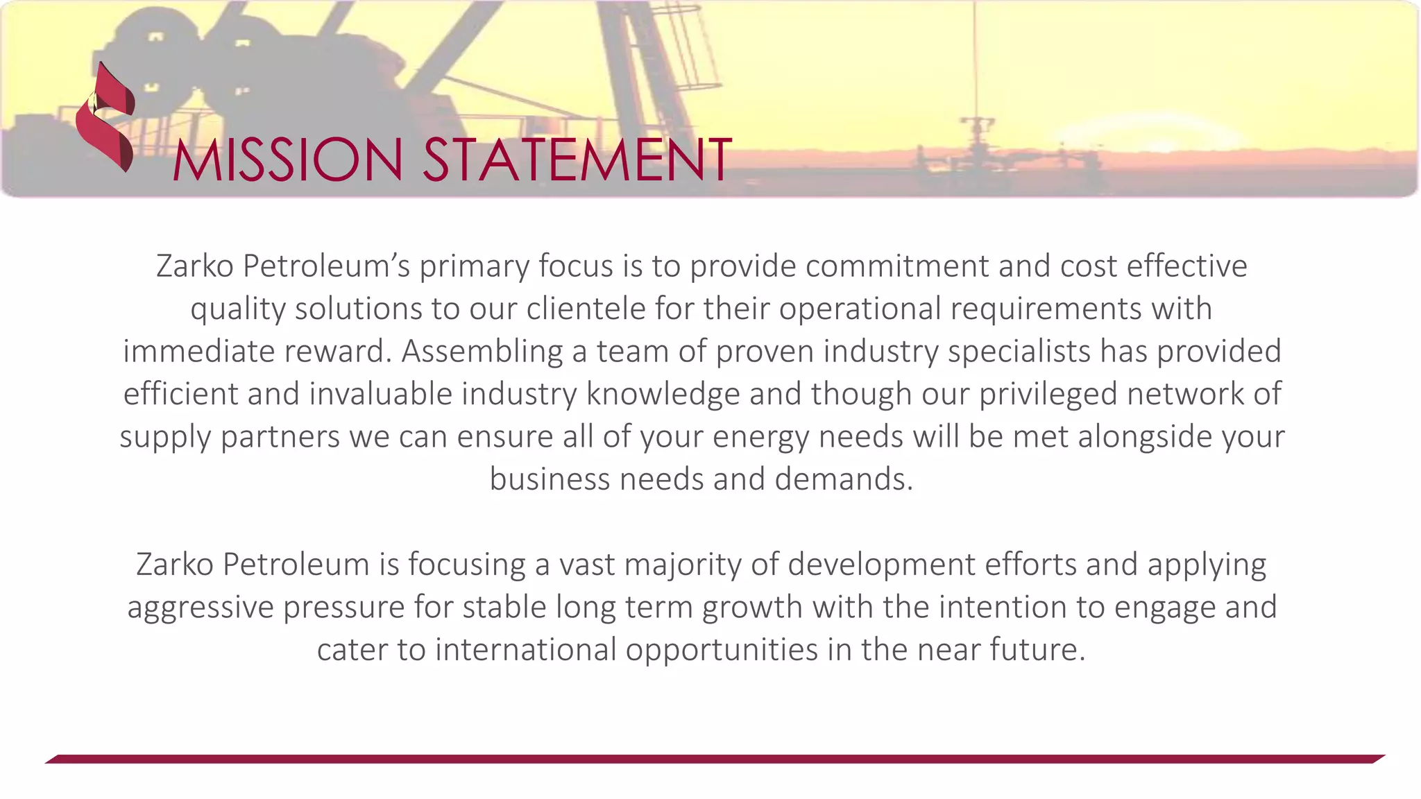 ZARKO petroleum profile | PDF