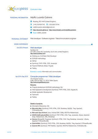 CVAdolfoLuzardoCabrera | PDF