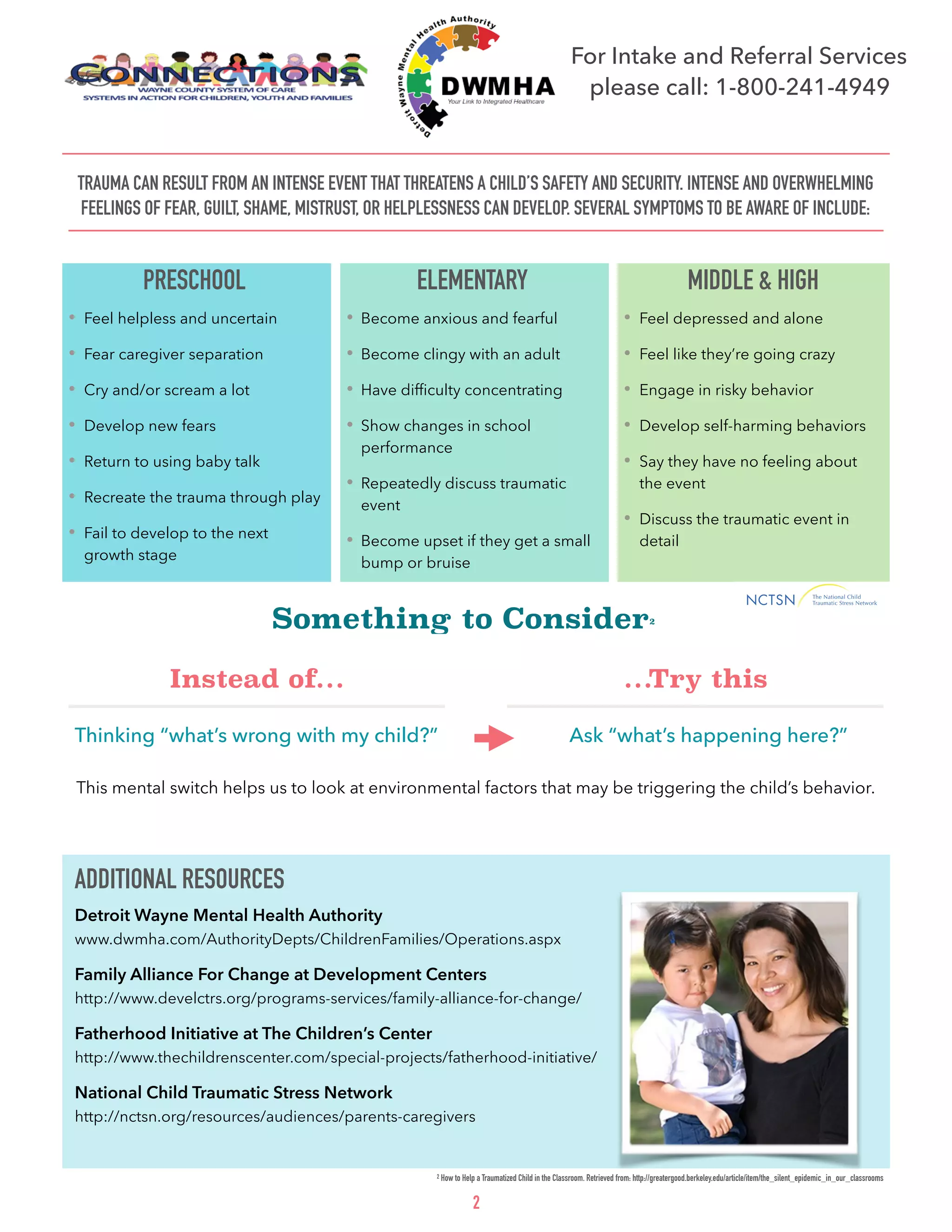 Trauma Flyer_Parents | PDF