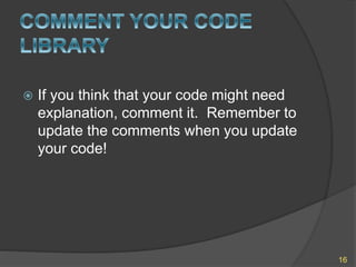 GOOD PROGRAMMING | PPTX