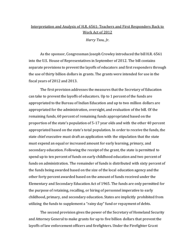 Interpretation and Analysis of HR6561 | PDF