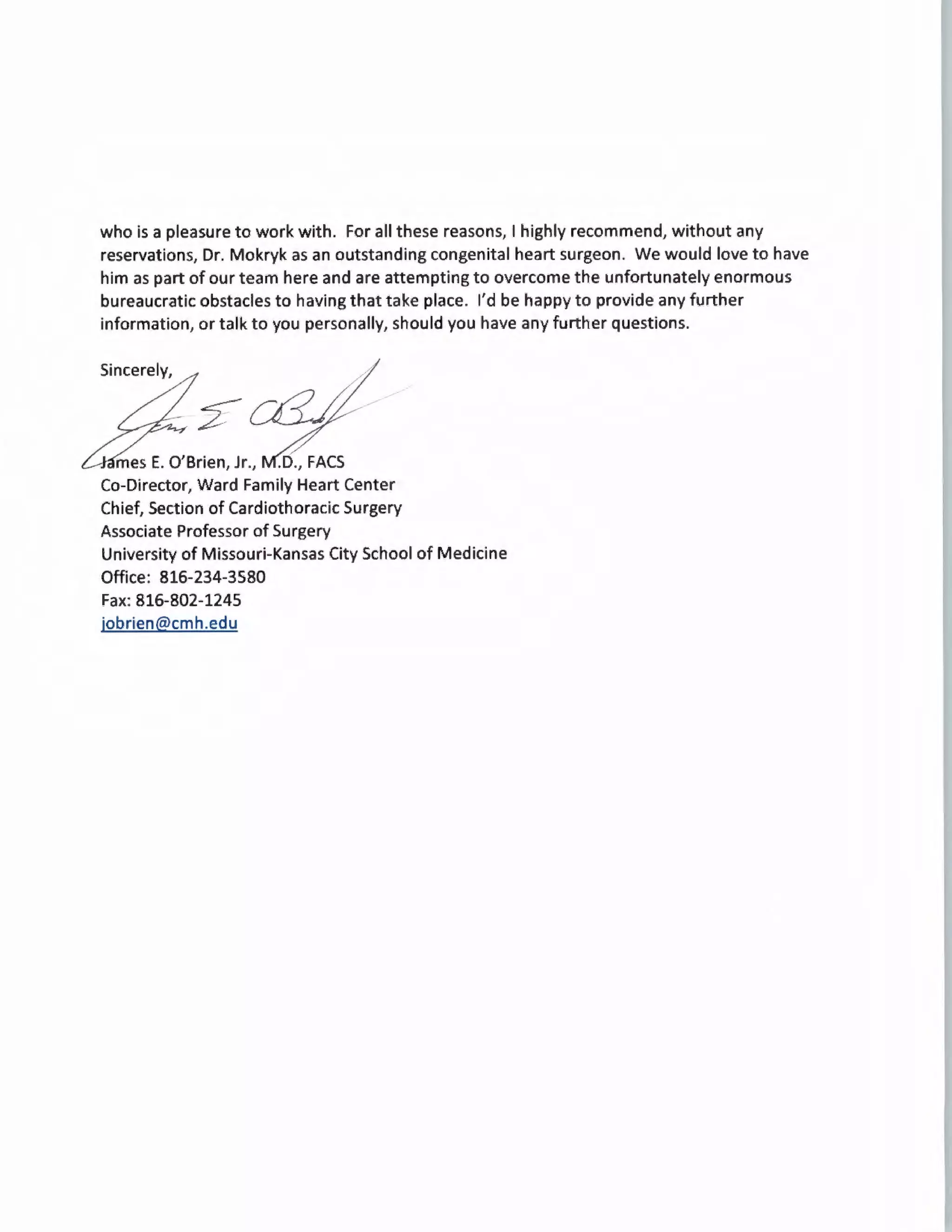 Mokryk, Igor - Recommendation letter 12.29.14