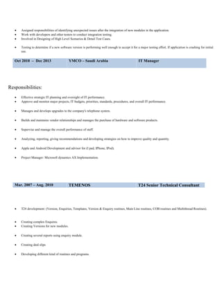 Newest CV | DOC | Operating Systems | Computer Software and Applications