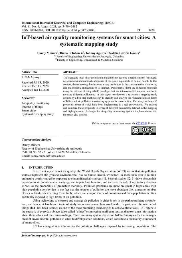 IoT-based air quality monitoring systems for smart cities: A systematic ...