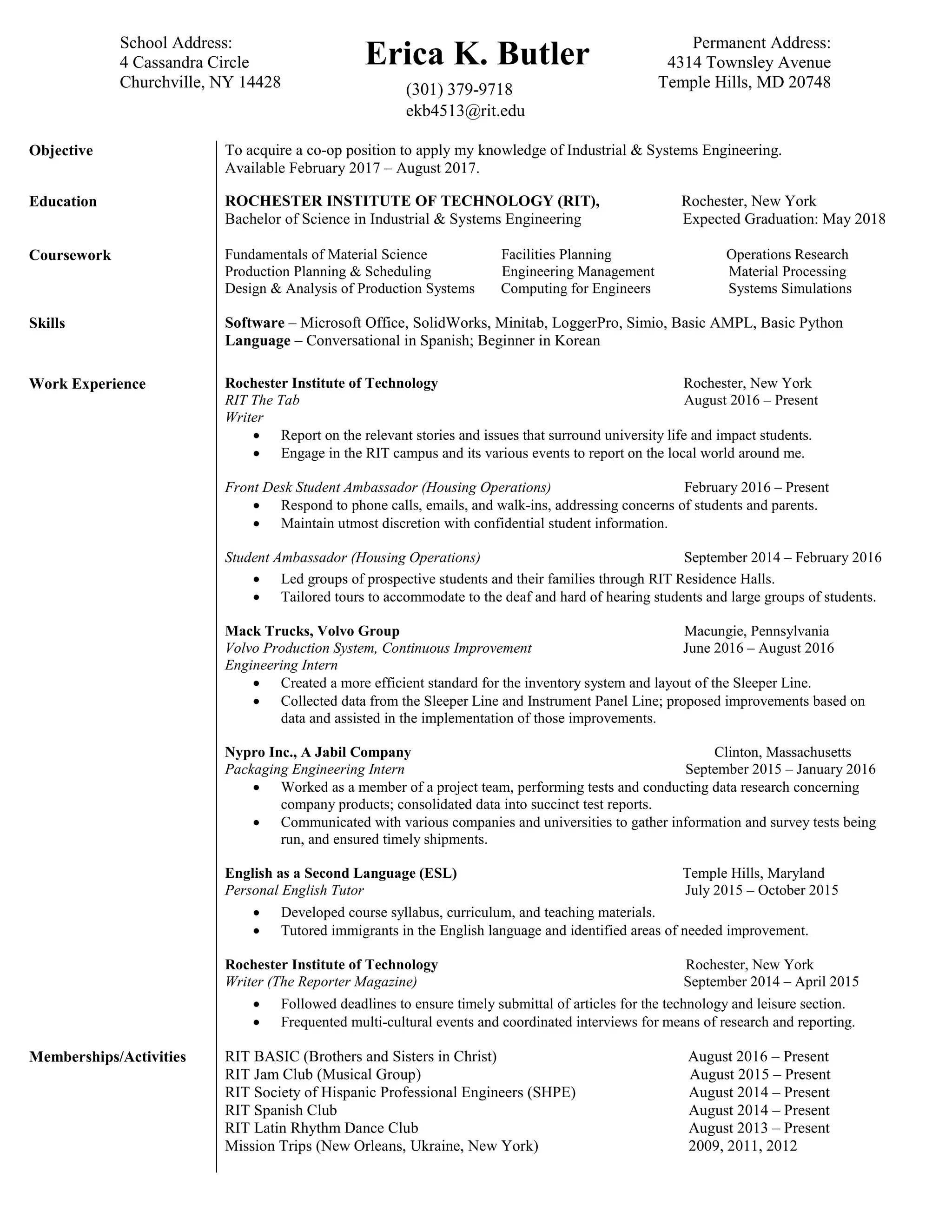EricaButlerResume | PDF