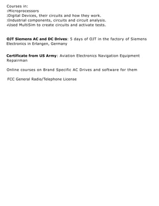 Ashley S. Arrowood III Resume Jan 20 2016 AC Drives | PDF