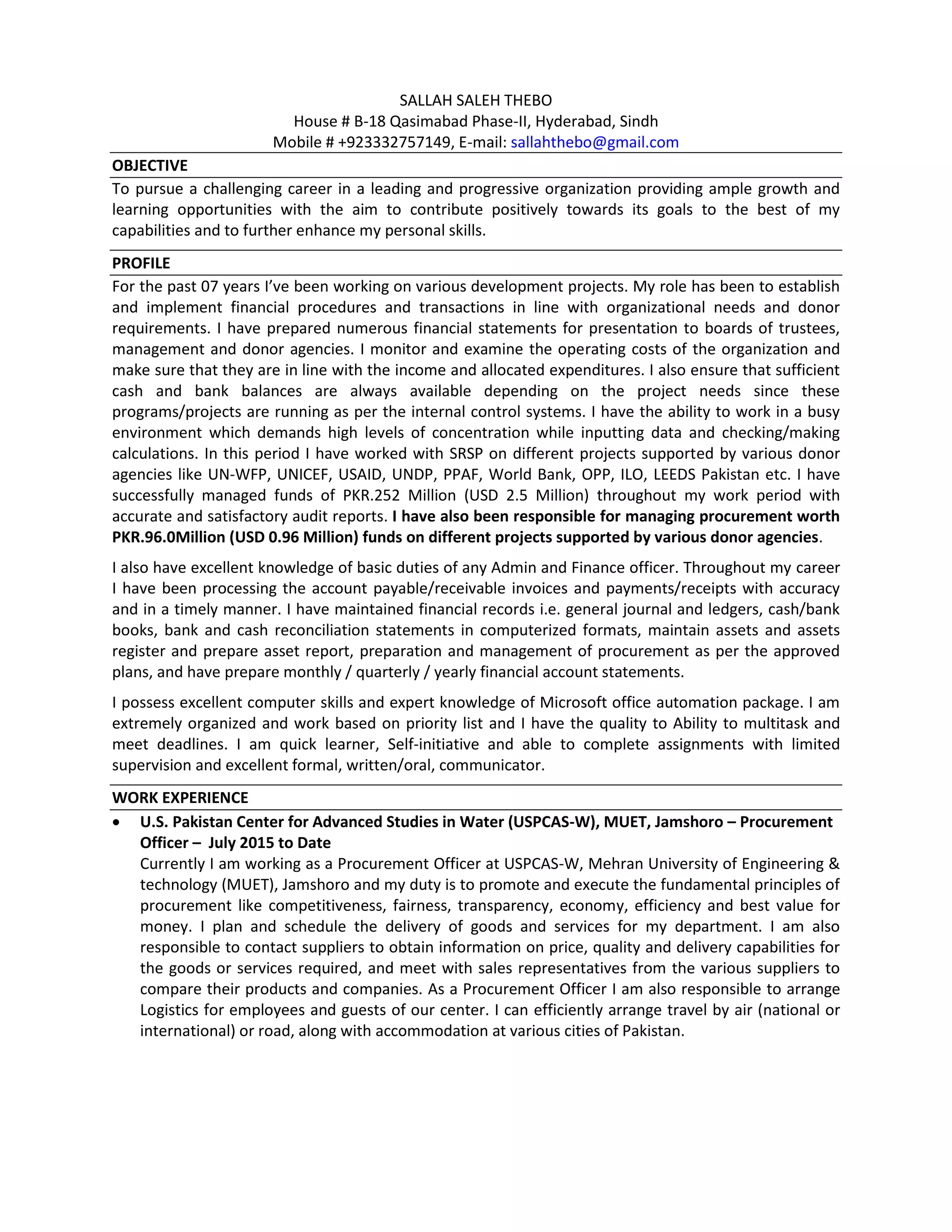 Sallah Saleh Thebo | PDF