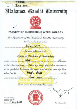 Engineering Certificate | PDF