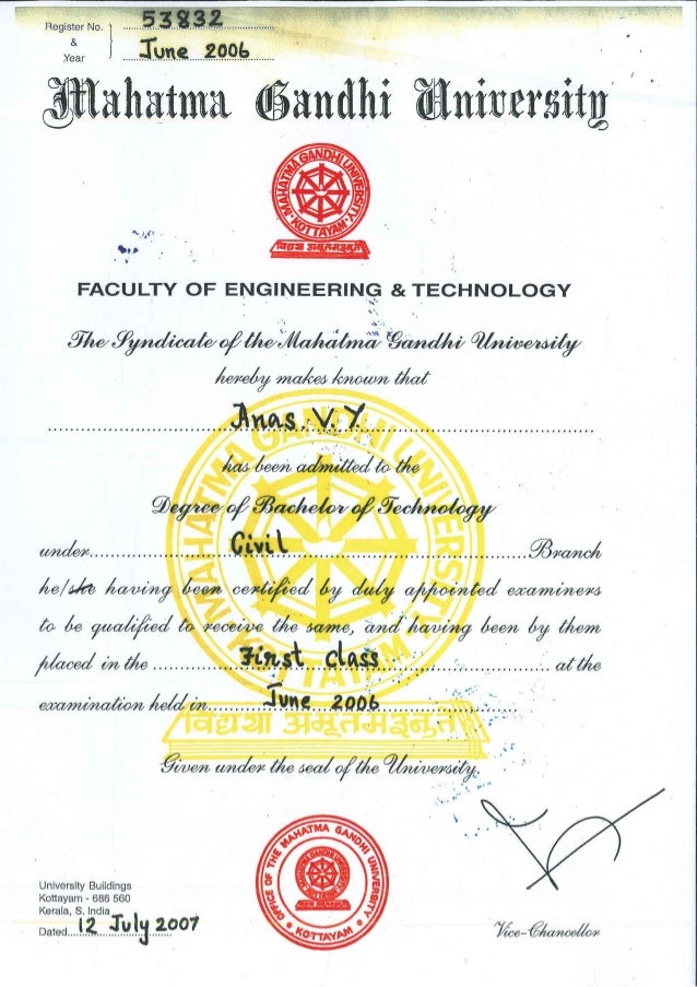Engineering Certificate