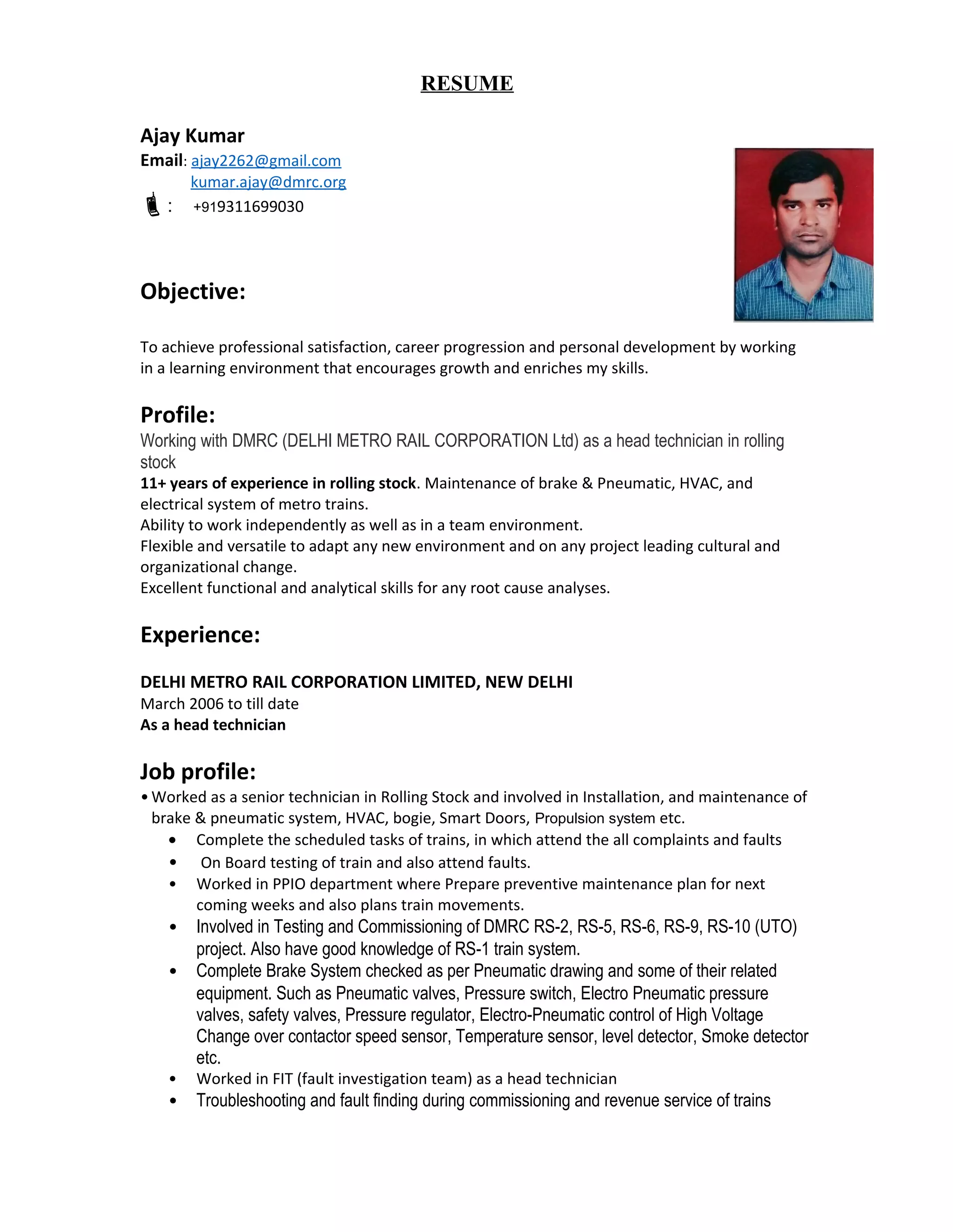 ajay RESUME | PDF