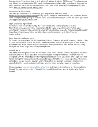 MB6-890 Score Report | PDF